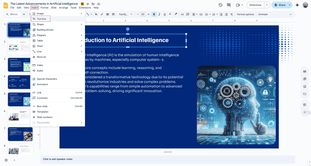 How to Add Footnotes in Google Slides? | SlidesAI