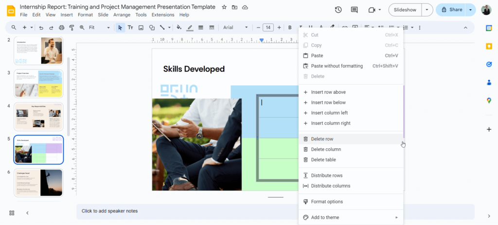 How to Make a Table on Google Slides -SlidesAl