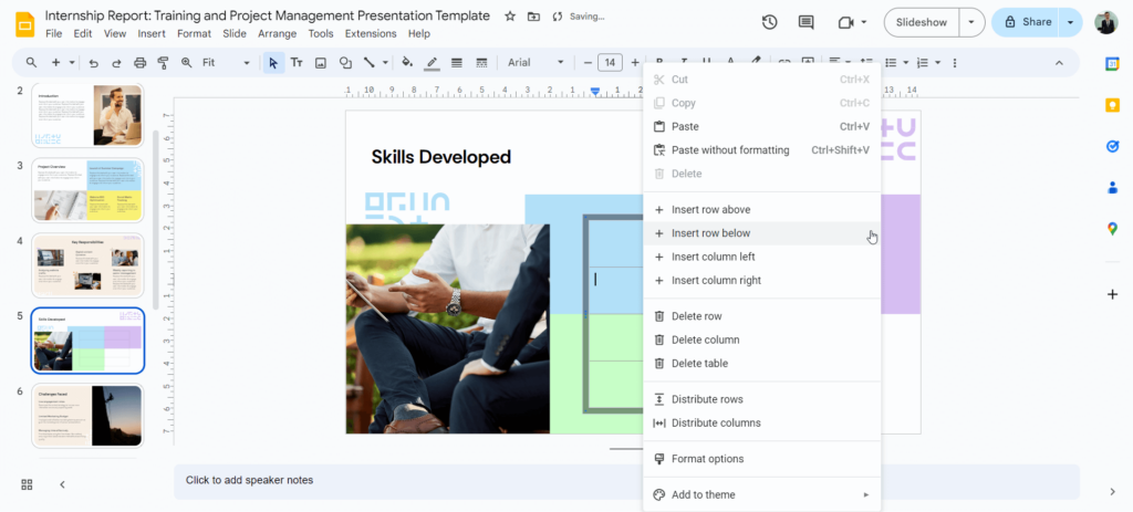 How to Make a Table on Google Slides -SlidesAl