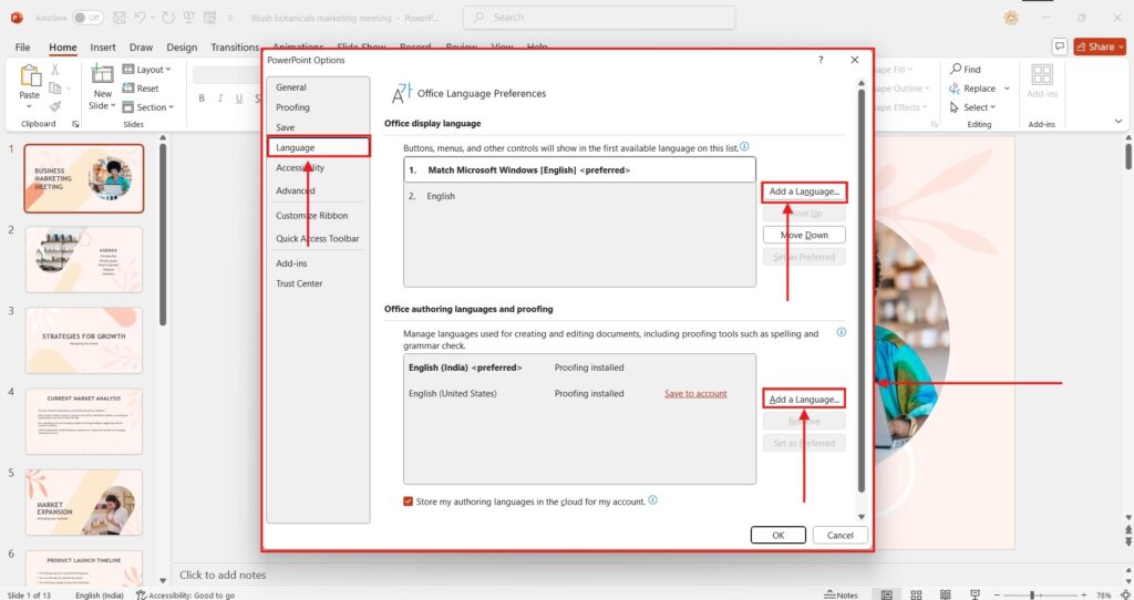 How to Change Language in PowerPoint? - Slides AI