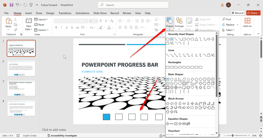 How to create a PowerPoint progress bar? | Slides AI