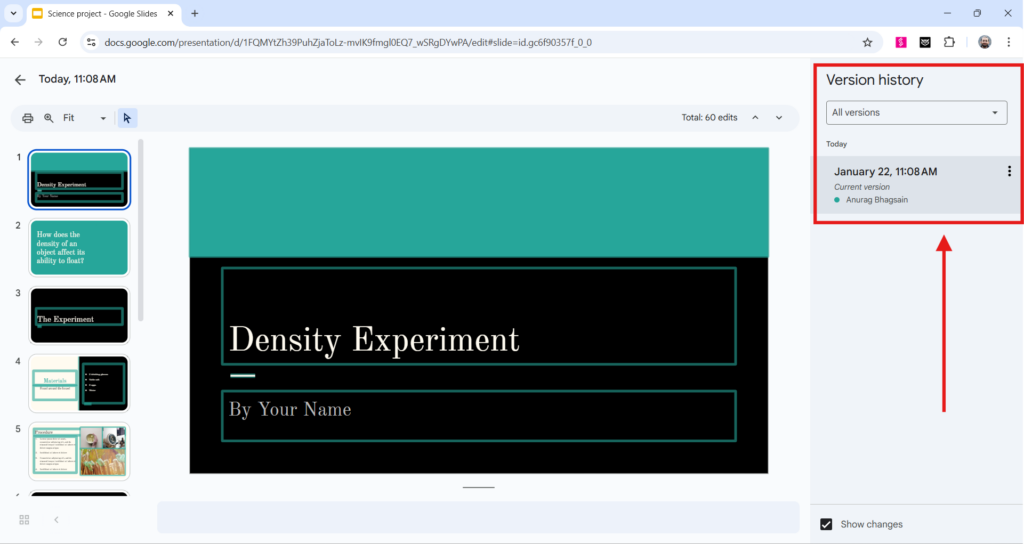 How to Open Edit History in Google Slides | SlidesAI