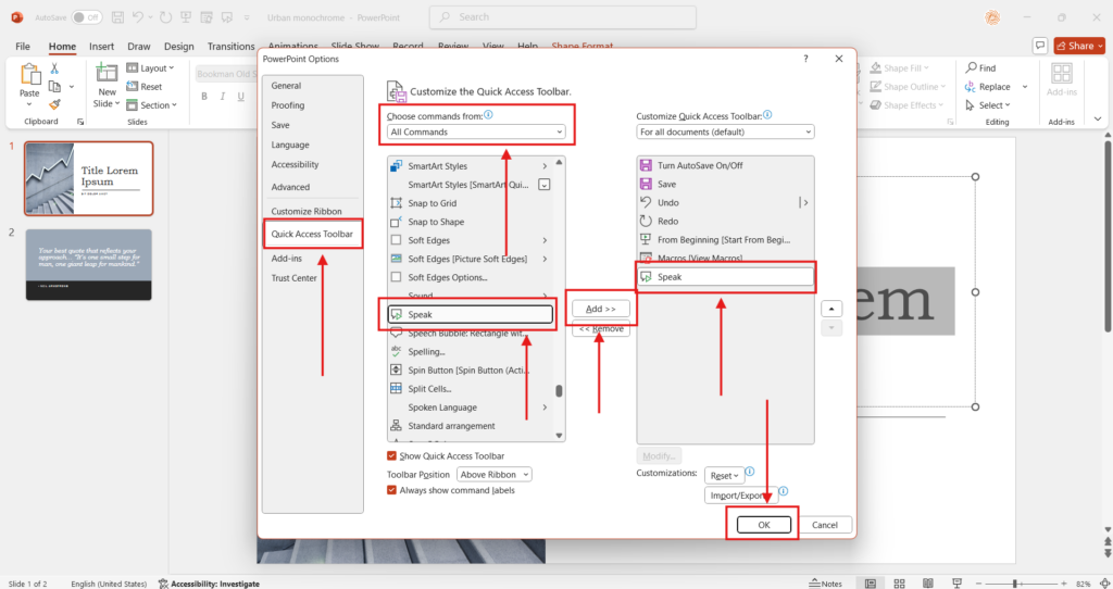 How to Insert Text to Speech in Powerpoint? - SlidesAI