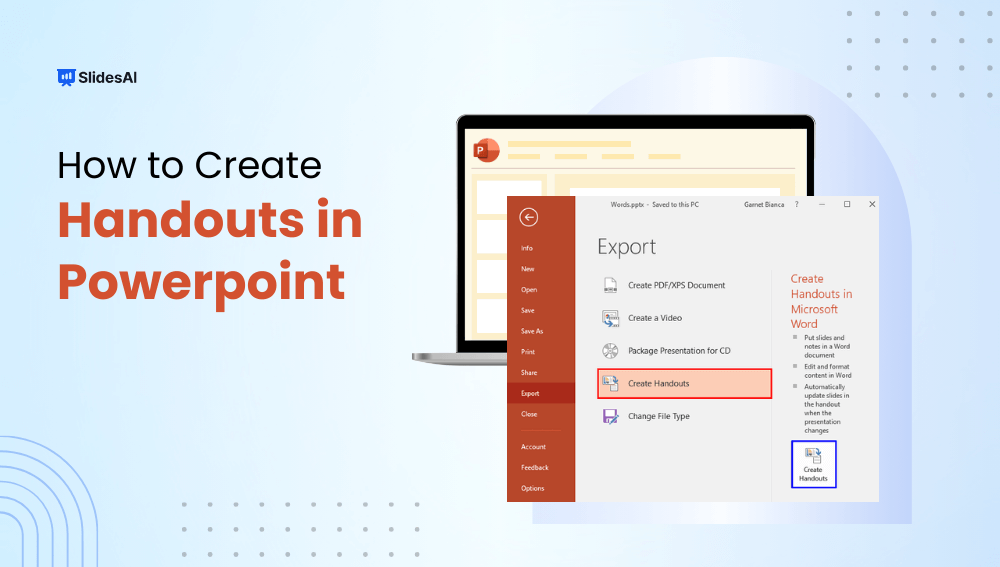How to Create Handouts in PowerPoint - 2 Methods | SlidesAI