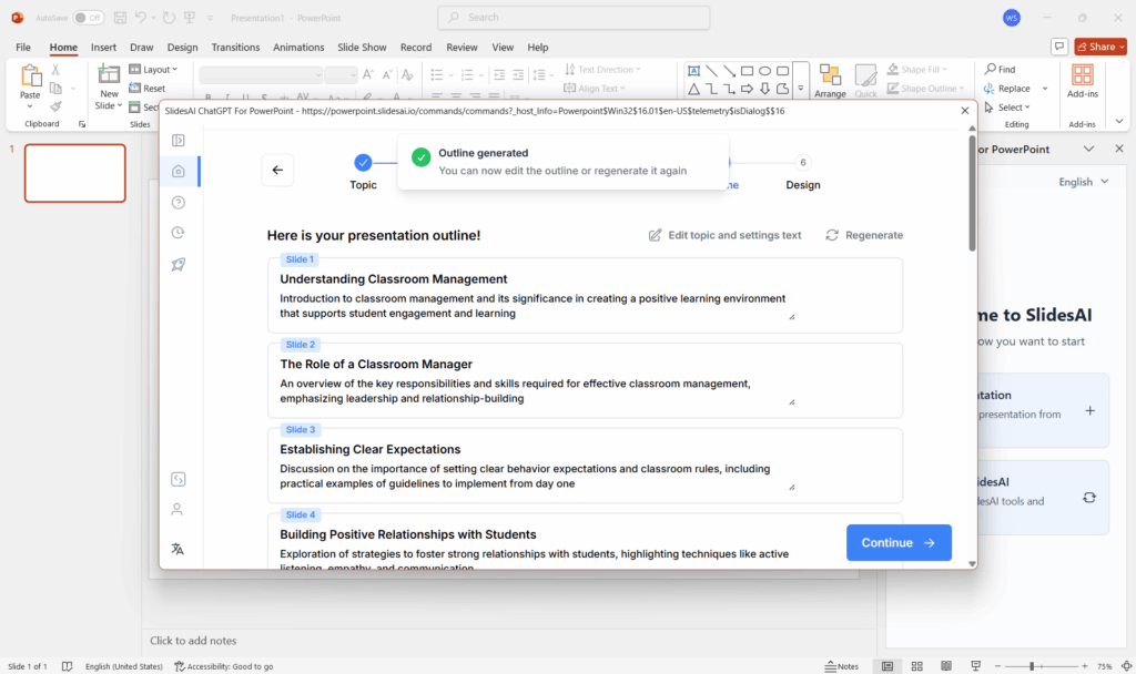 How to Make a PowerPoint Presentation using AI? | SlidesAI