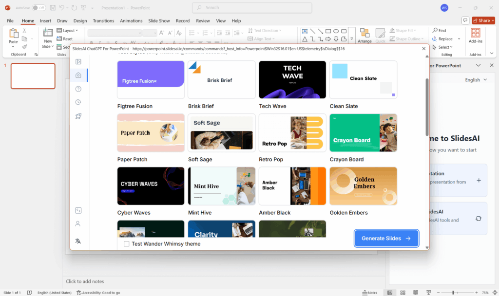 How to Make a PowerPoint Presentation using AI? | SlidesAI