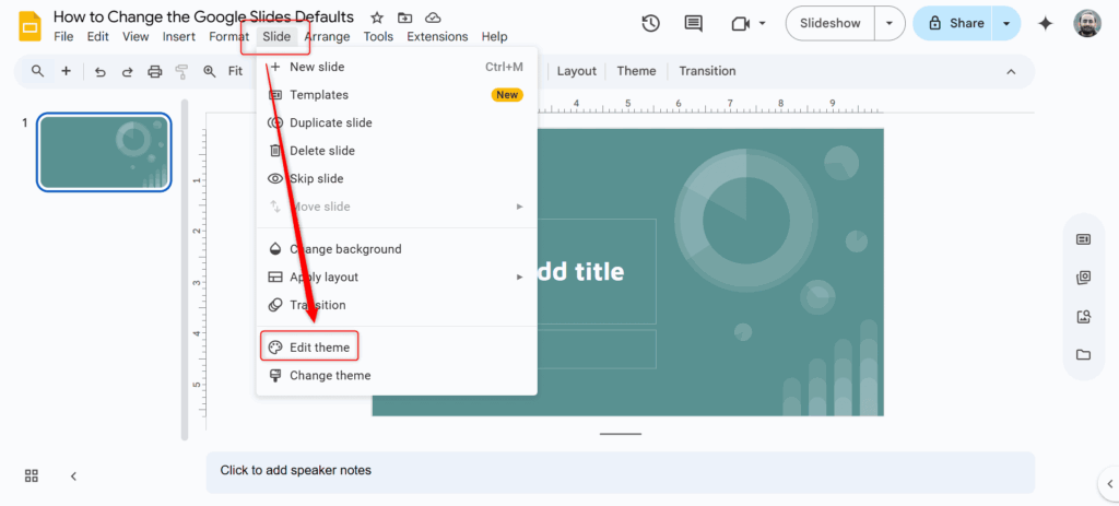 How to Change Google Slides Defaults?| SlidesAI