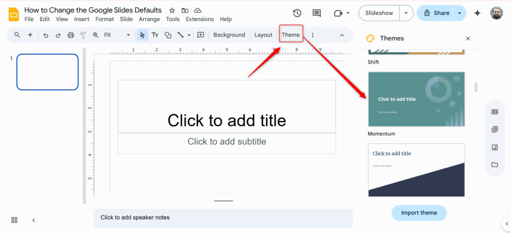 How to Change Google Slides Defaults?| SlidesAI