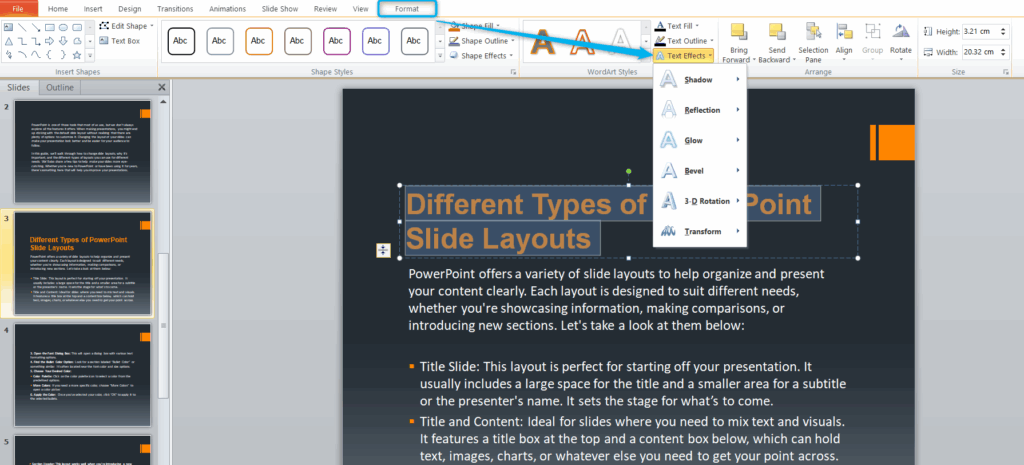 How to Change Existing Text to WordArt in PowerPoint: Easy Steps