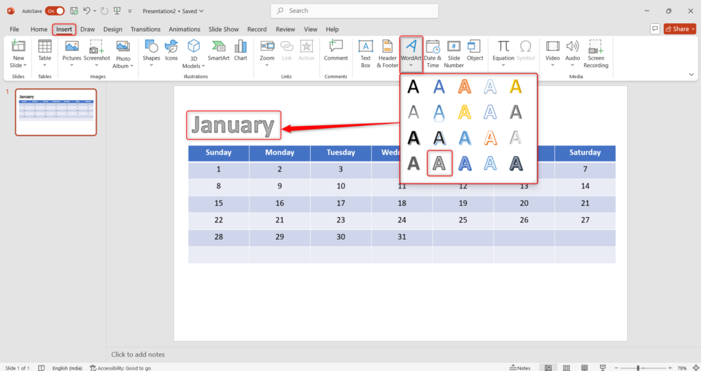 Easy Steps to Insert Calendar in PowerPoint - SlidesAI