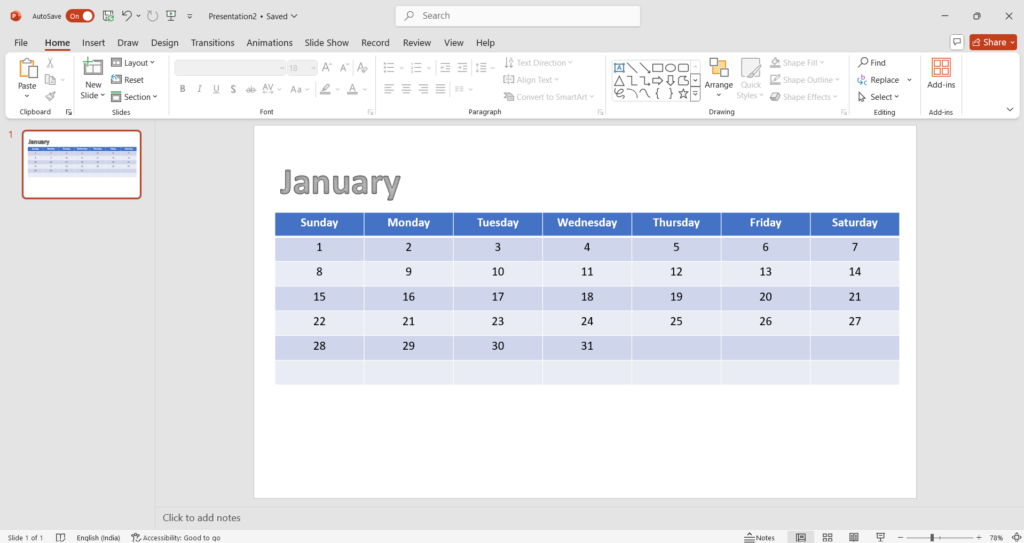 Easy Steps to Insert Calendar in PowerPoint - SlidesAI