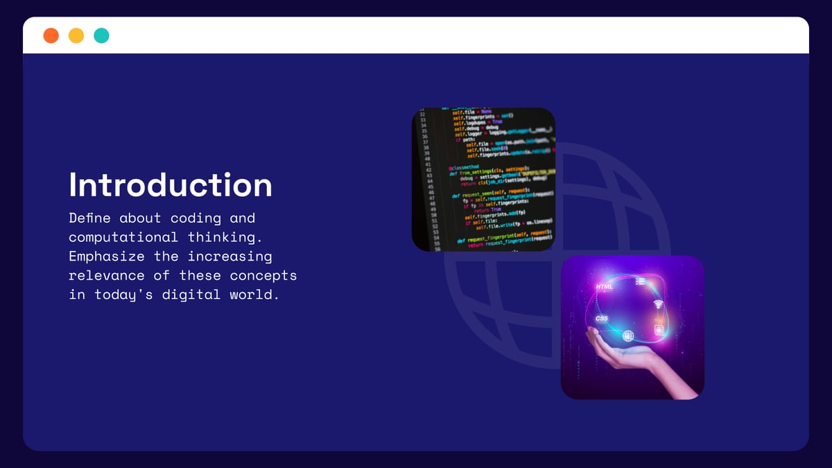 Coding Templates: Computational Thinking Slides