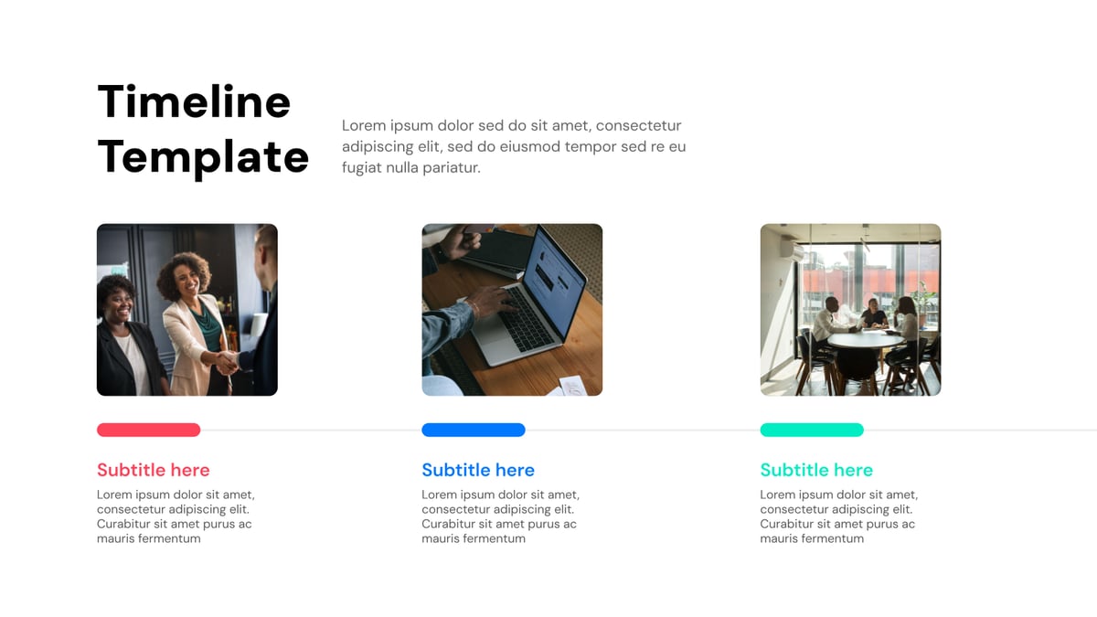 Timeline Presentation Template for Google Slides & PPT