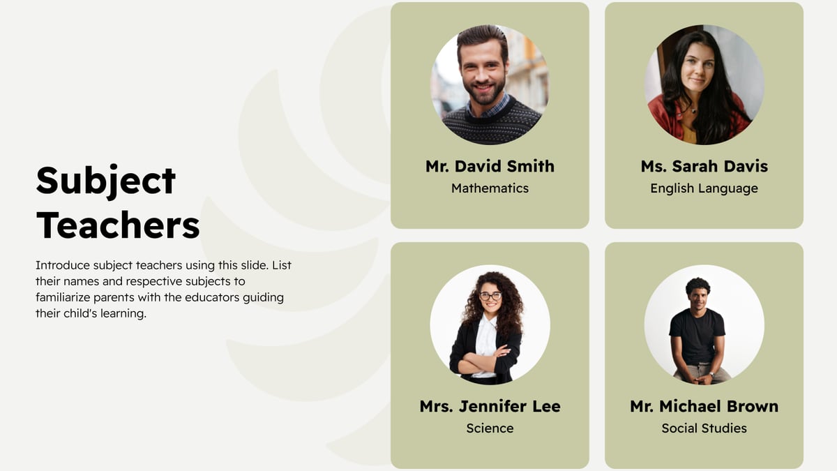 Parents & Teachers Conference Academic Presentation Template | SlidesAI