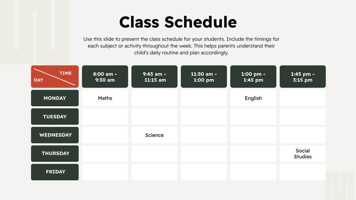 Parents & Teachers Conference Academic Presentation Template