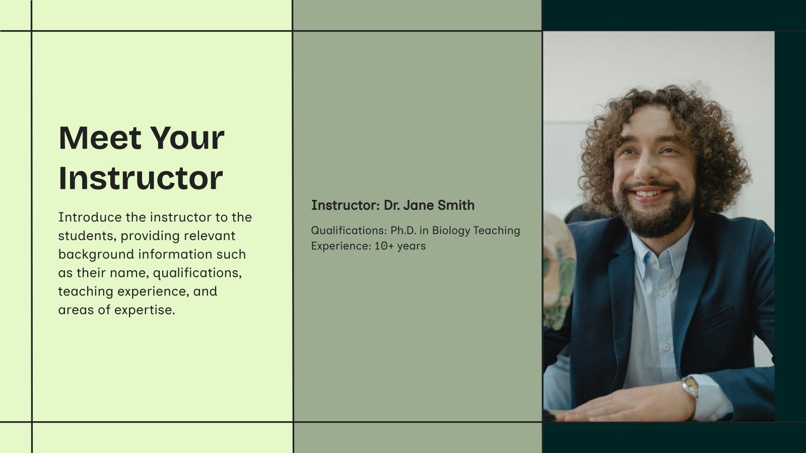 Pre-designed Class Orientation Presentation Template