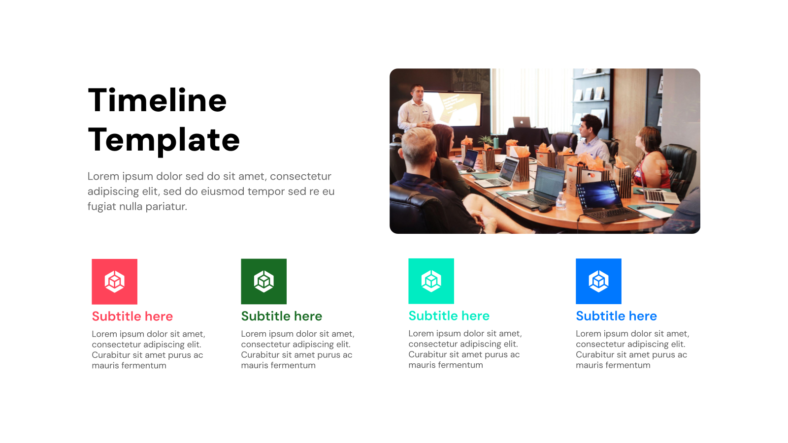 Timeline Presentation Template for Google Slides & PPT