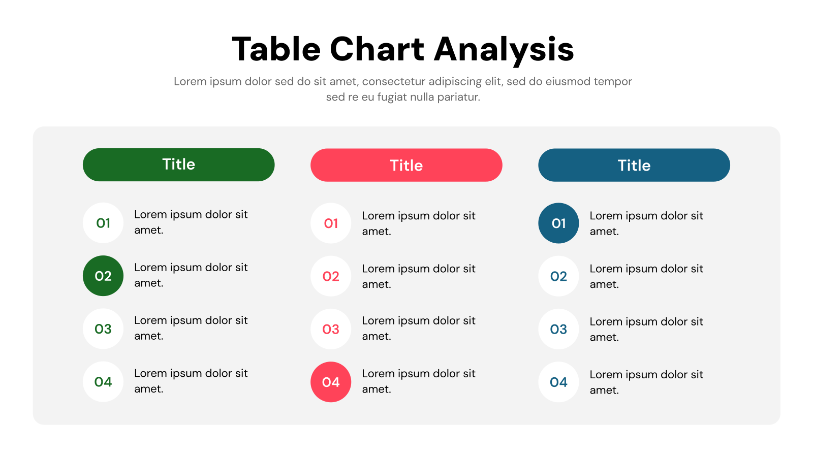 Table Presentation Template for Google Slides and PowerPoint