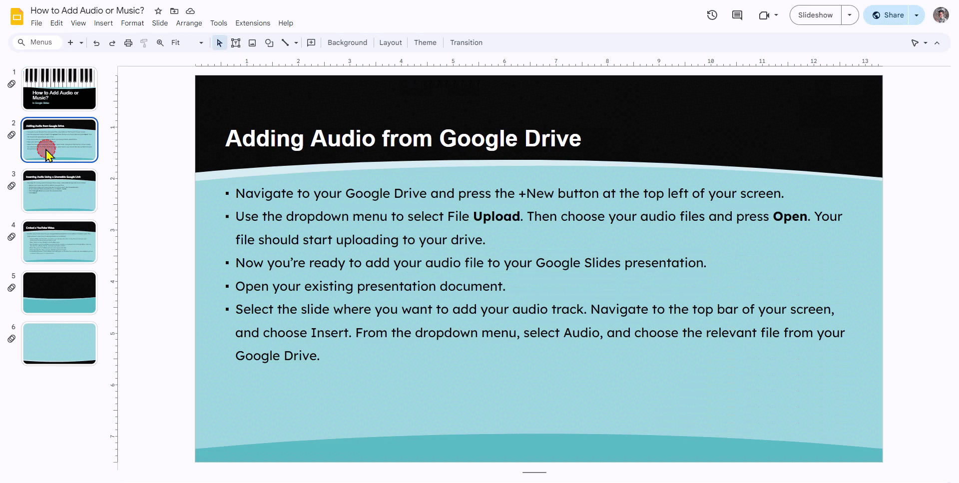 How to Add Audio or Music to Google Slides? 2 Easy Methods