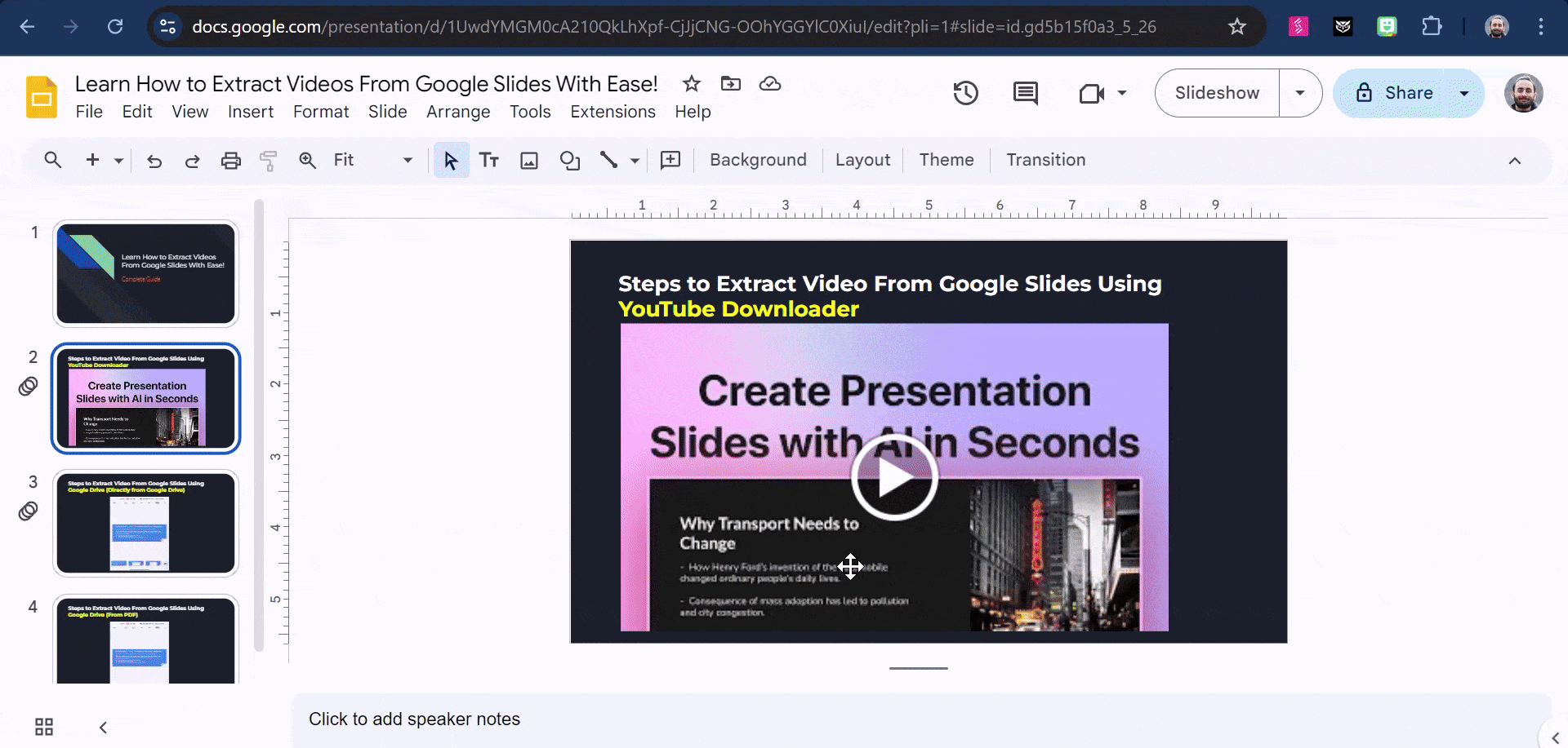 How to Extract Video From Google Slides - A Complete Guide