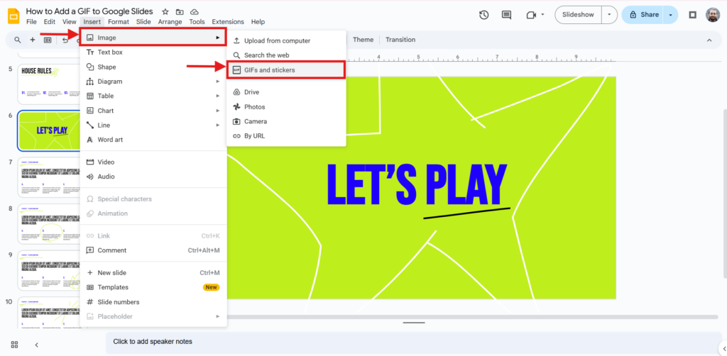 How to Add a GIF to Google Slides? 4 Easy Methods | SlidesAI