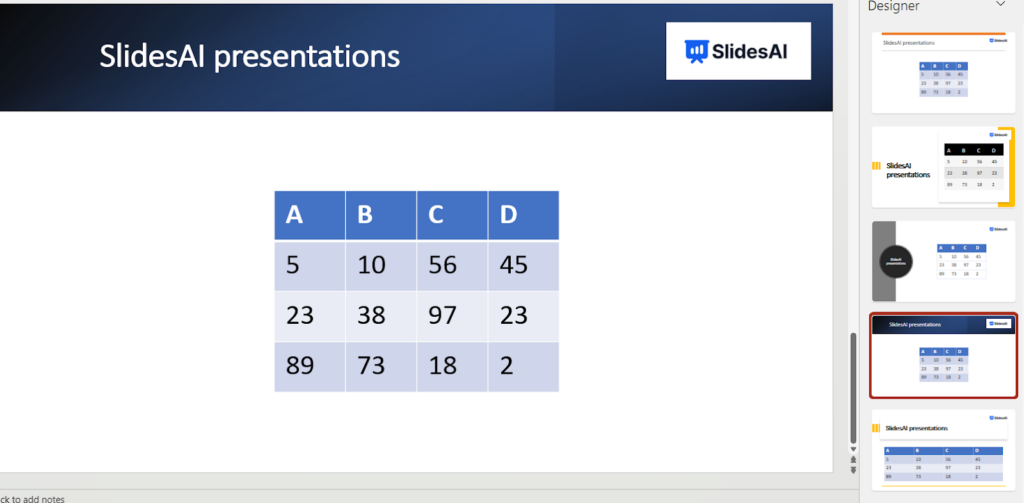 PowerPoint Design Ideas Tool: How to Use it? | SlidesAI