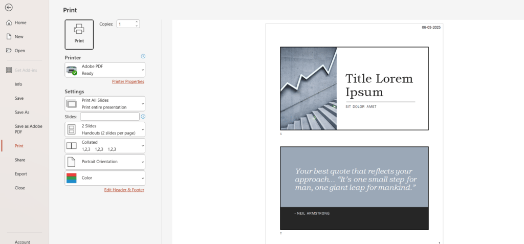 How to Create Handouts in PowerPoint (2 Easy Methods)