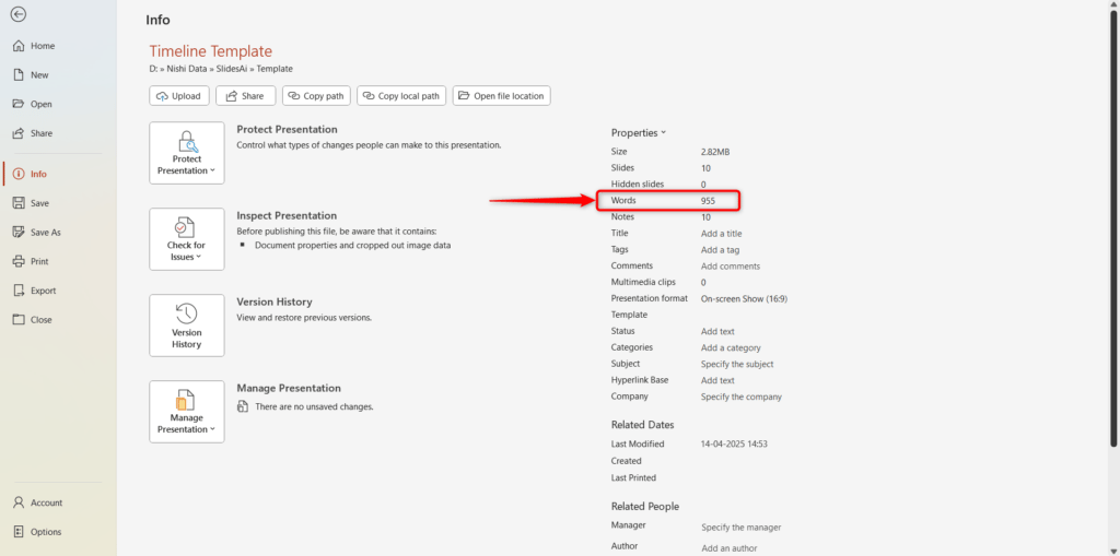 How to Check Word Count in PowerPoint: Windows, Mac & Online | SlidesAI