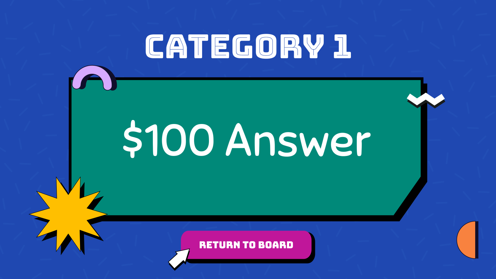 Jeopardy Presentation Template for Google Slides & PowerPoint