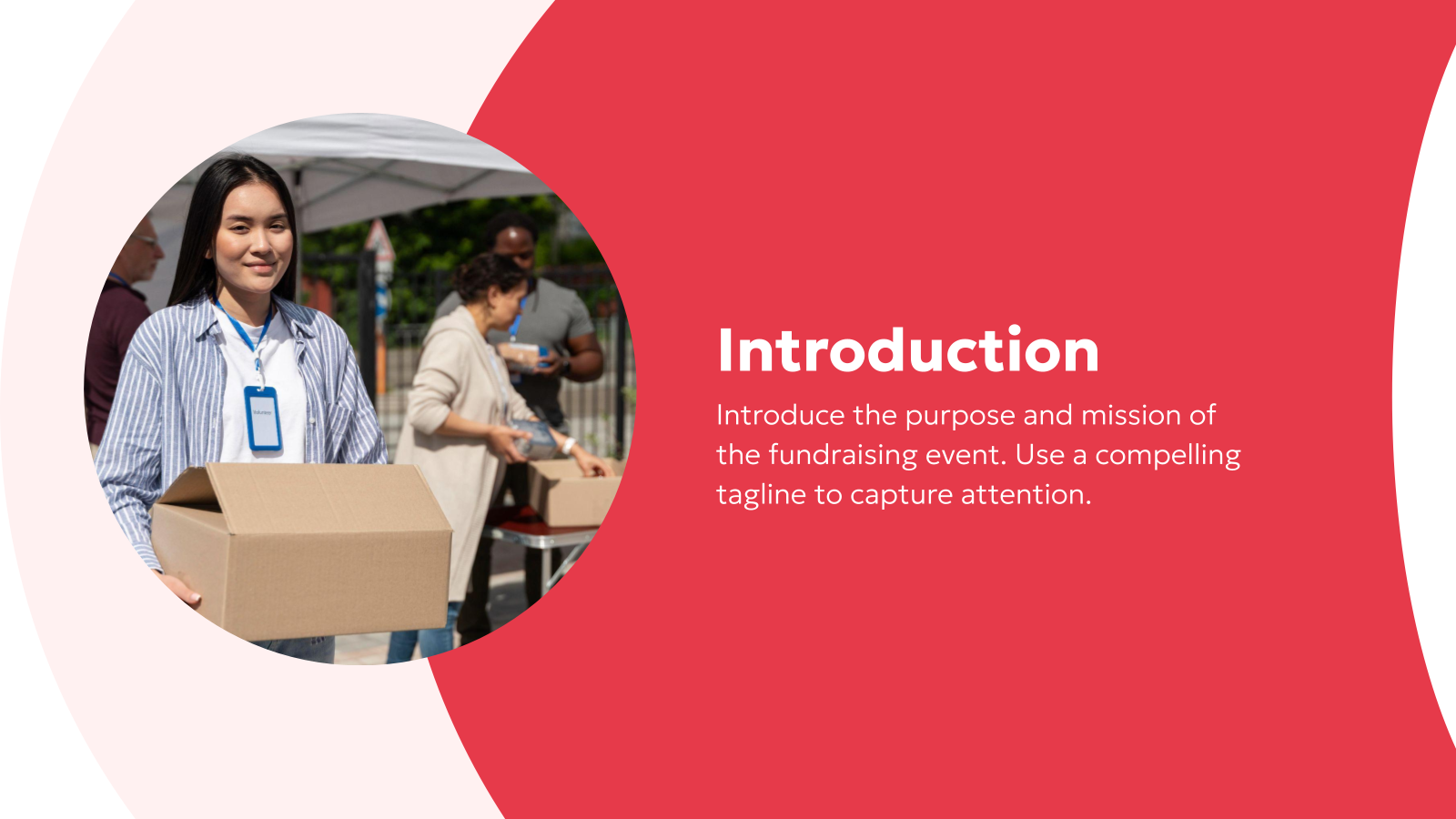 Fundraising Event Pitch Deck Template for Presentations