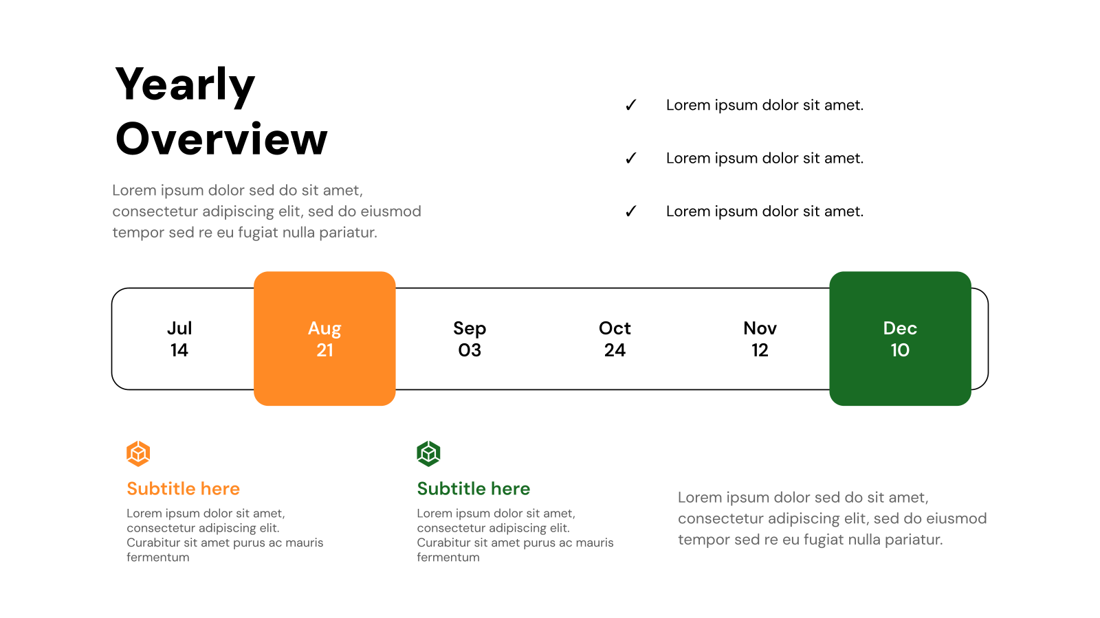 Calendar Presentation Template for PPT and Google Slides