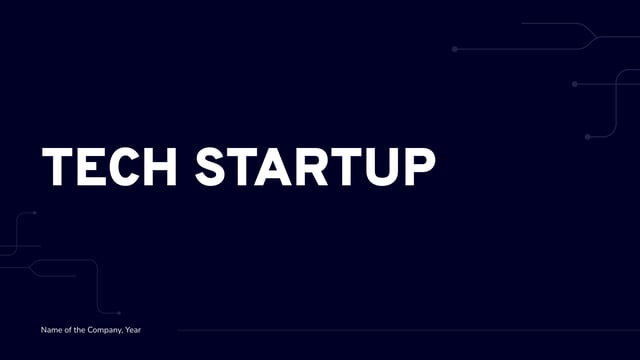 Professional Tech Startup Pitch Deck Template | SlidesAI
