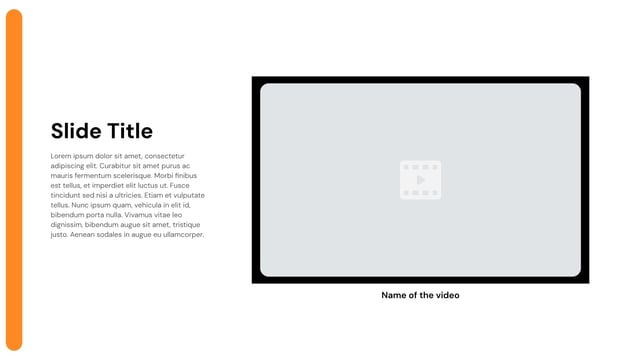 Video Presentation Template for Google Slides and PowerPoint