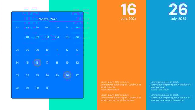 Calendar Presentation Template for PPT and Google Slides
