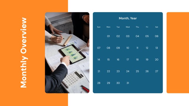 Calendar Presentation Template for PPT and Google Slides