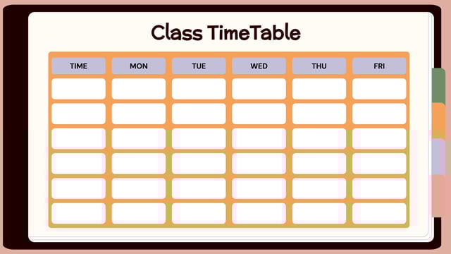 Classroom Planner Presentation Template for Teachers
