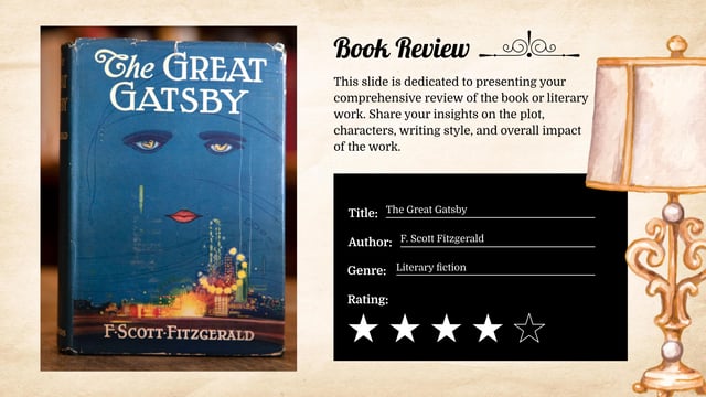 Literature Project Academic Presentation Template | SlidesAI