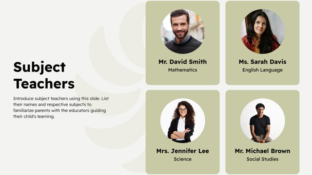 Parents & Teachers Conference Academic Presentation Template