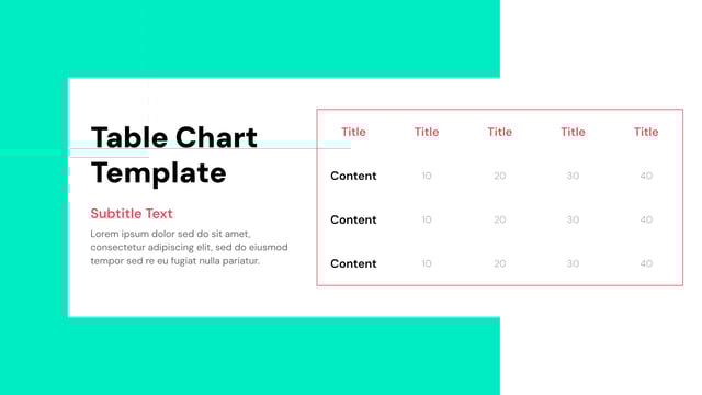 Table Presentation Template for Google Slides and PowerPoint