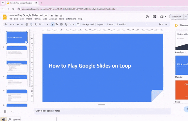 How to Play Google Slides on Loop? 2 Easy Methods - SlidesAI