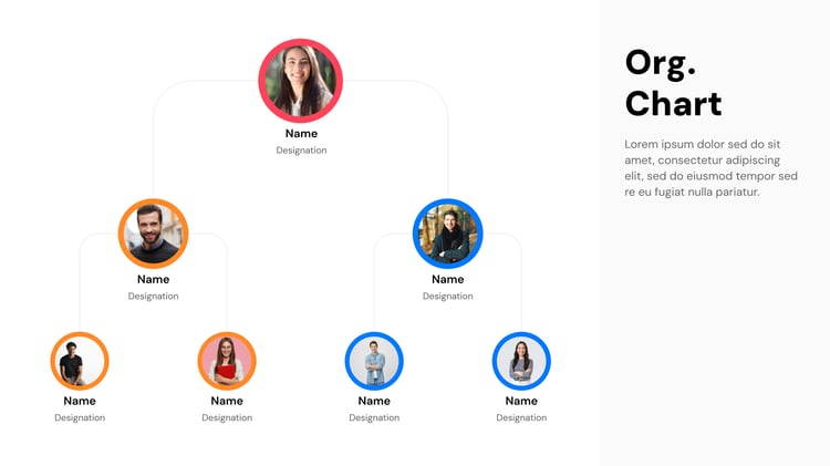 Organizational Chart Template for PowerPoint & Google Slides