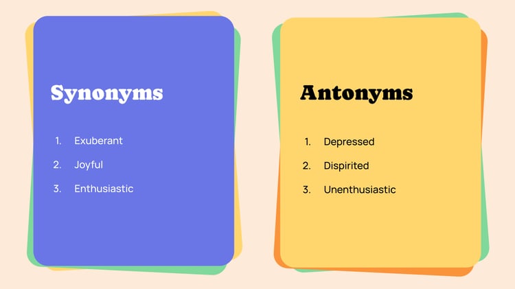 Vocabulary Flashcards Template Designed for Presentations