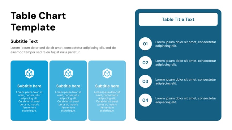 Table Presentation Template for Google Slides and PowerPoint