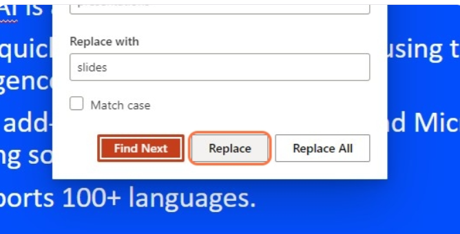 How To Find and Replace Text in PowerPoint | SlidesAI
