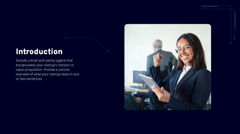 Professional Tech Startup Pitch Deck Template | SlidesAI