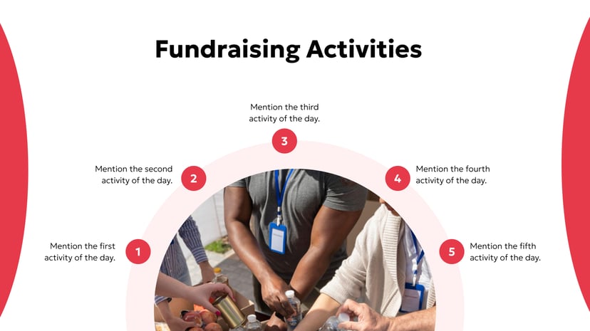 Fundraising Event Pitch Deck Template for Presentations
