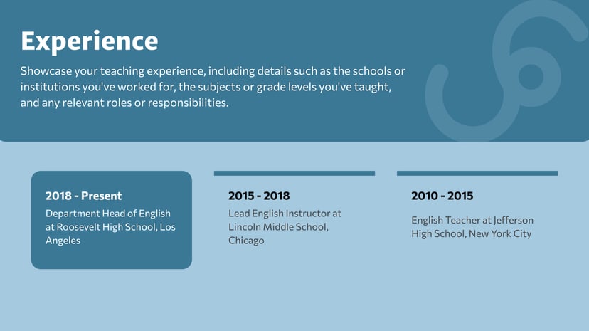 Teacher / Educator Portfolio Presentation Template