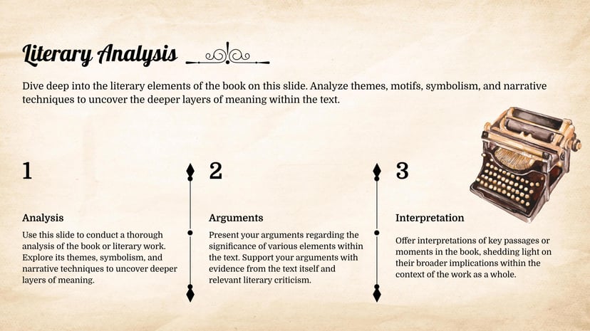 Literature Project Academic Presentation Template | SlidesAI