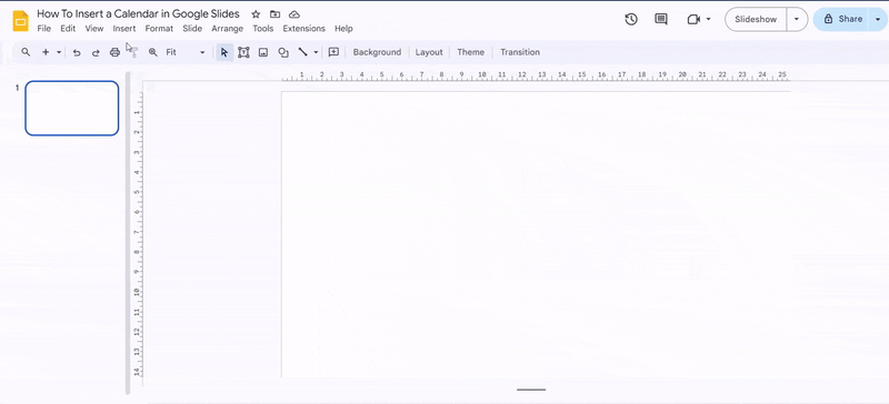 How to Make a Calendar in Google Slides? 7 Simple Steps