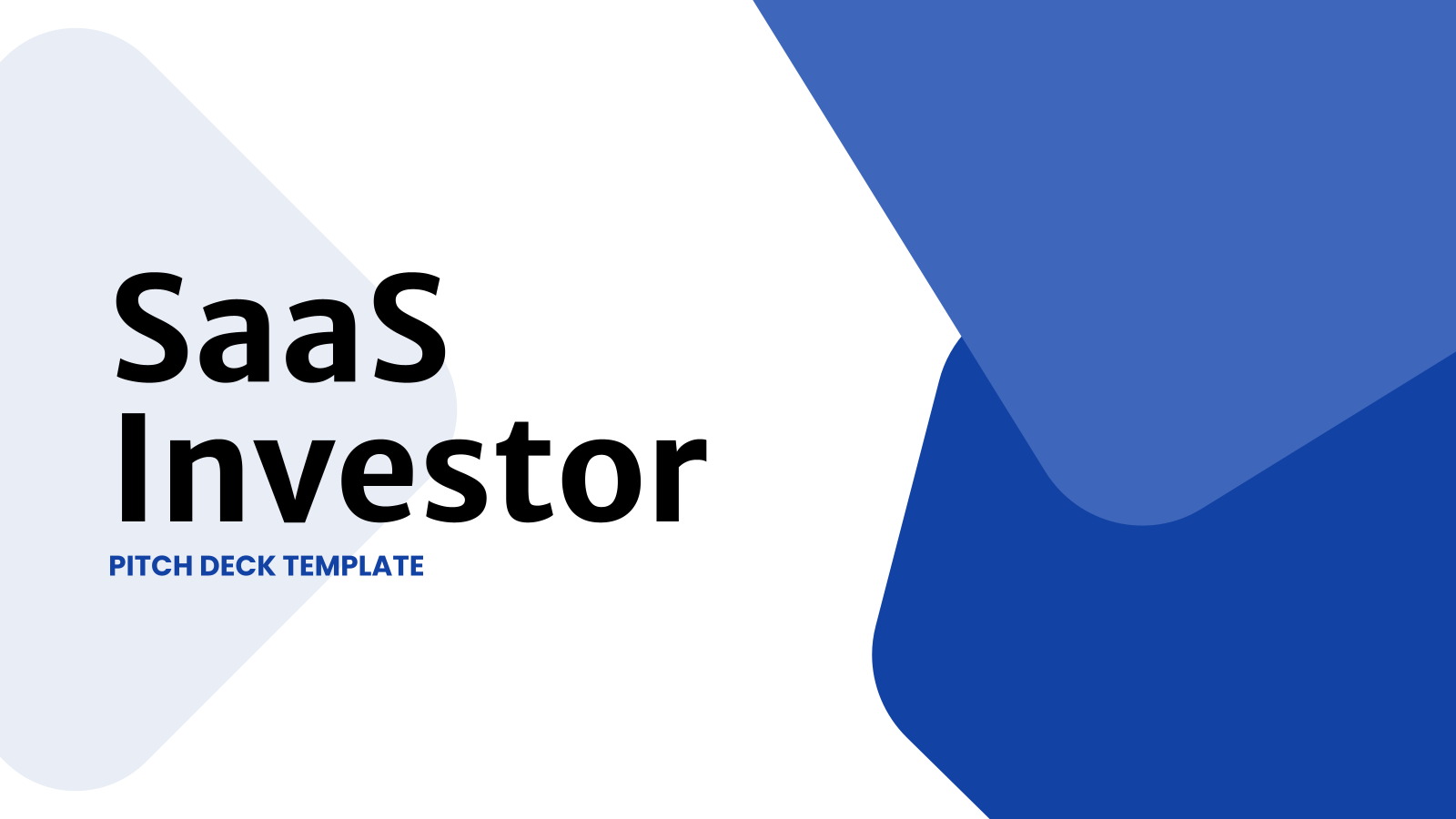 Saas Investor Pitch Deck Slidesai